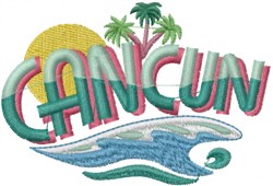 Cancun Ocean Wave Embroidery Design | AnnTheGran.com