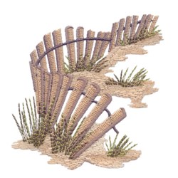 Fence Embroidery Design | AnnTheGran.com