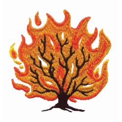 Burning Bush Embroidery Design | AnnTheGran.com