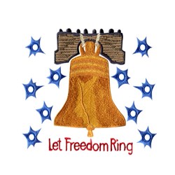 Liberty Bell Embroidery Design | AnnTheGran.com