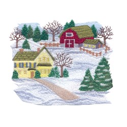 Farm Scene Embroidery Design | AnnTheGran.com