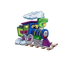 Train Engine Embroidery Design | AnnTheGran.com