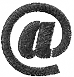 GI Joe Font At Sign Embroidery Design | AnnTheGran.com