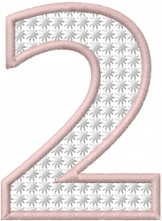 Applique Number 2 Embroidery Design | AnnTheGran.com