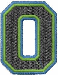 Athlete Number 0 Embroidery Design | AnnTheGran.com