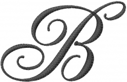 Theatre Uppercase B Embroidery Design | AnnTheGran.com