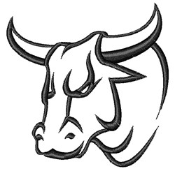 Bull Head Embroidery Design | AnnTheGran.com