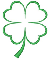 Shamrock Outline Embroidery Design | AnnTheGran.com