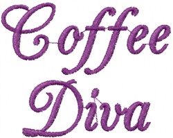 Coffee Diva Embroidery Design | AnnTheGran.com