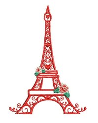 Eiffel Tower Embroidery Design | AnnTheGran.com