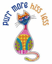 Purr More Embroidery Design | AnnTheGran.com