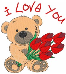 I Love You Embroidery Design | AnnTheGran.com