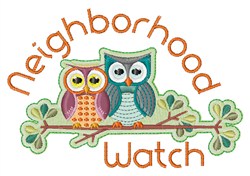 Neighborhood Watch Embroidery Design | AnnTheGran.com