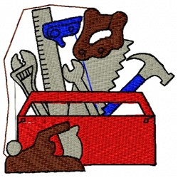 Tool Box Embroidery Design | AnnTheGran.com
