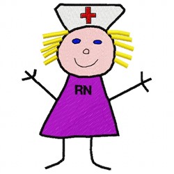 Stick Nurse Embroidery Design | AnnTheGran.com
