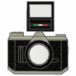 Flash Camera Embroidery Design | AnnTheGran.com