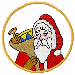 Old World Santa Embroidery Design | AnnTheGran.com