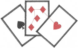 Playing Cards Embroidery Design | AnnTheGran.com