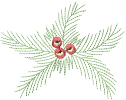 Red Berries Embroidery Design | AnnTheGran.com
