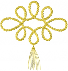 Tassel Scroll Rope Embroidery Design | AnnTheGran.com