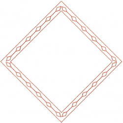 Redwork Diamond Embroidery Design | AnnTheGran.com