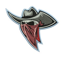 Skull Bandit Embroidery Design | AnnTheGran.com