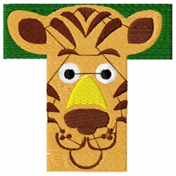 Animal Alphabet T Embroidery Design | AnnTheGran.com