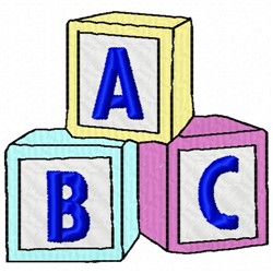 Baby Blocks Embroidery Design | AnnTheGran.com