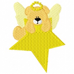 Angel Bear Embroidery Design | AnnTheGran.com