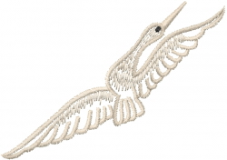 Cormorant Bird Outline Embroidery Design | AnnTheGran.com