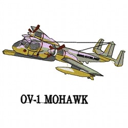 OV-1 Mohawk Plane Embroidery Design | AnnTheGran.com