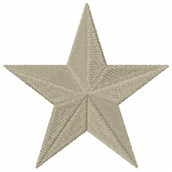 Plain Star Embroidery Design | AnnTheGran.com