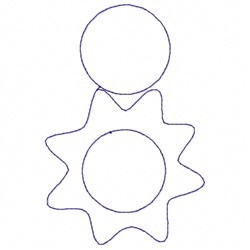 Sun Cut Out Embroidery Design | AnnTheGran.com