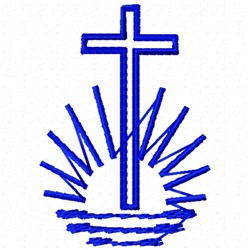 Cross and Sun Embroidery Design | AnnTheGran.com