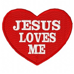 Jesus Loves Me Embroidery Design | AnnTheGran.com