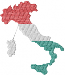 Italy Flag Embroidery Design | AnnTheGran.com