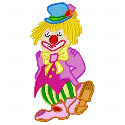 Standing Clown Embroidery Design | AnnTheGran.com