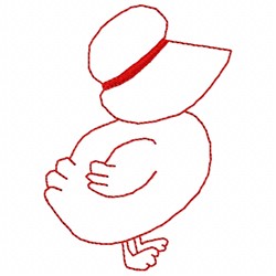 Duck Bonnet Embroidery Design | AnnTheGran.com