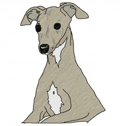 Italian Greyhound Embroidery Design | AnnTheGran.com