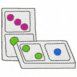 Dominos Embroidery Design | AnnTheGran.com