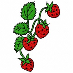 Strawberry Vine Embroidery Design | AnnTheGran.com