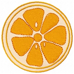 Orange Slice Embroidery Design | AnnTheGran.com