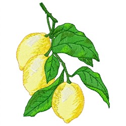 Lemon Branch Embroidery Design | AnnTheGran.com