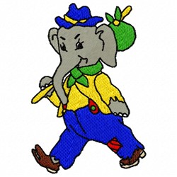 Elephant Tramp Embroidery Design | AnnTheGran.com