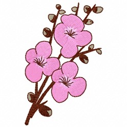 Pink Flower Embroidery Design | AnnTheGran.com