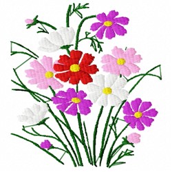 Cosmos Embroidery Design | AnnTheGran.com