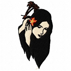 Lady Head Embroidery Design | AnnTheGran.com