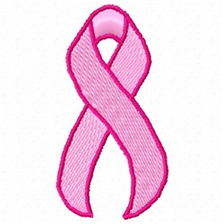 Pink Cancer Ribbon Embroidery Design | AnnTheGran.com