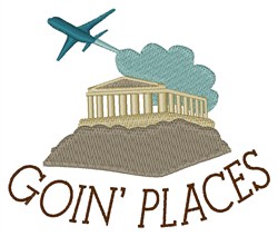 Goin Places Embroidery Design | AnnTheGran.com