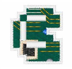 Circuit Board Font c Embroidery Design | AnnTheGran.com